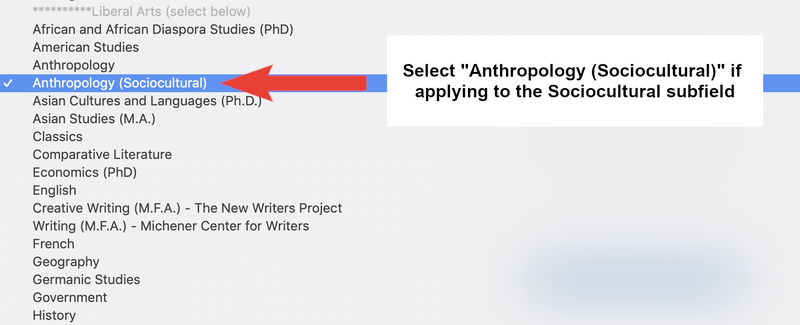 Graduate Admissions | Anthropology | Liberal Arts | UT - Austin