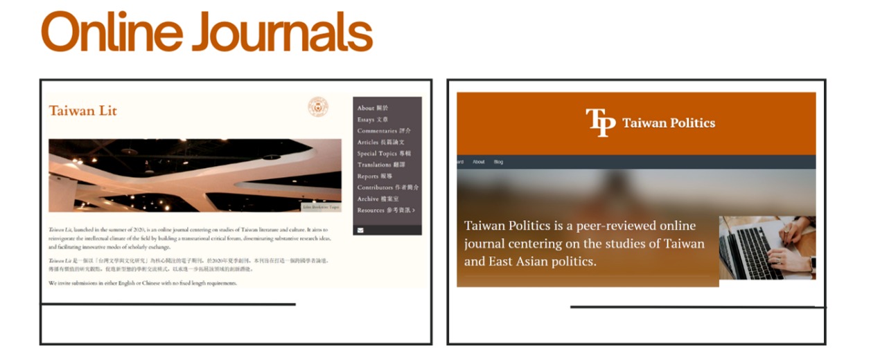 Online Journals | Center for Taiwan Studies | Liberal Arts | UT - Austin