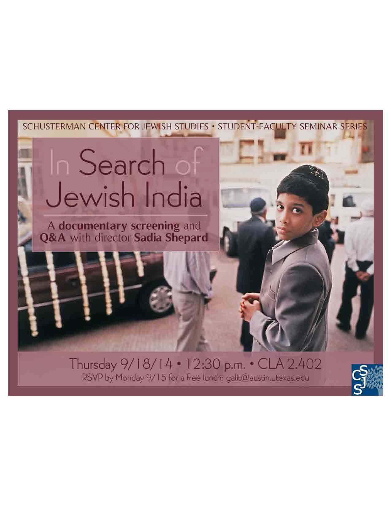 In Search of a Jewish India: A Documentary Screening and Q&A with ...