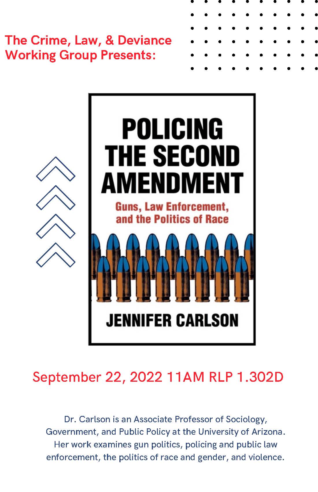 Book Talk/Workshop - "Policing the Second Amendment: Guns, Law ...