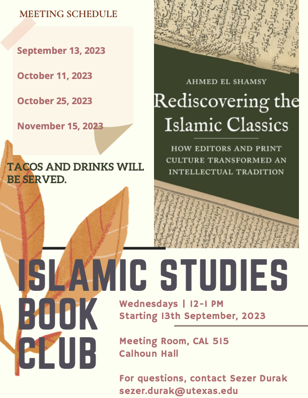 Islamic Studies Book Club: "Rediscovering the Islamic Classics: How ...