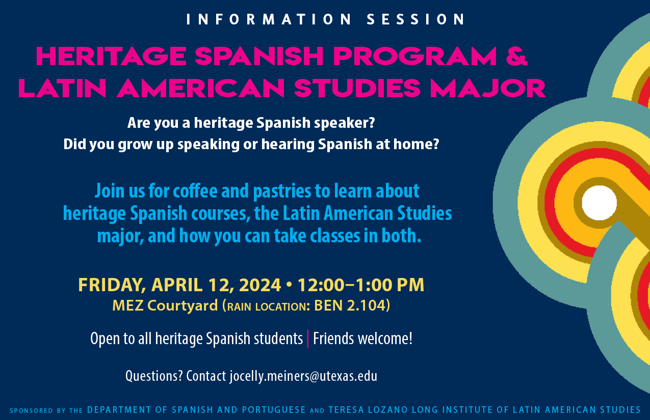 Join us for the Heritage Spanish Event>