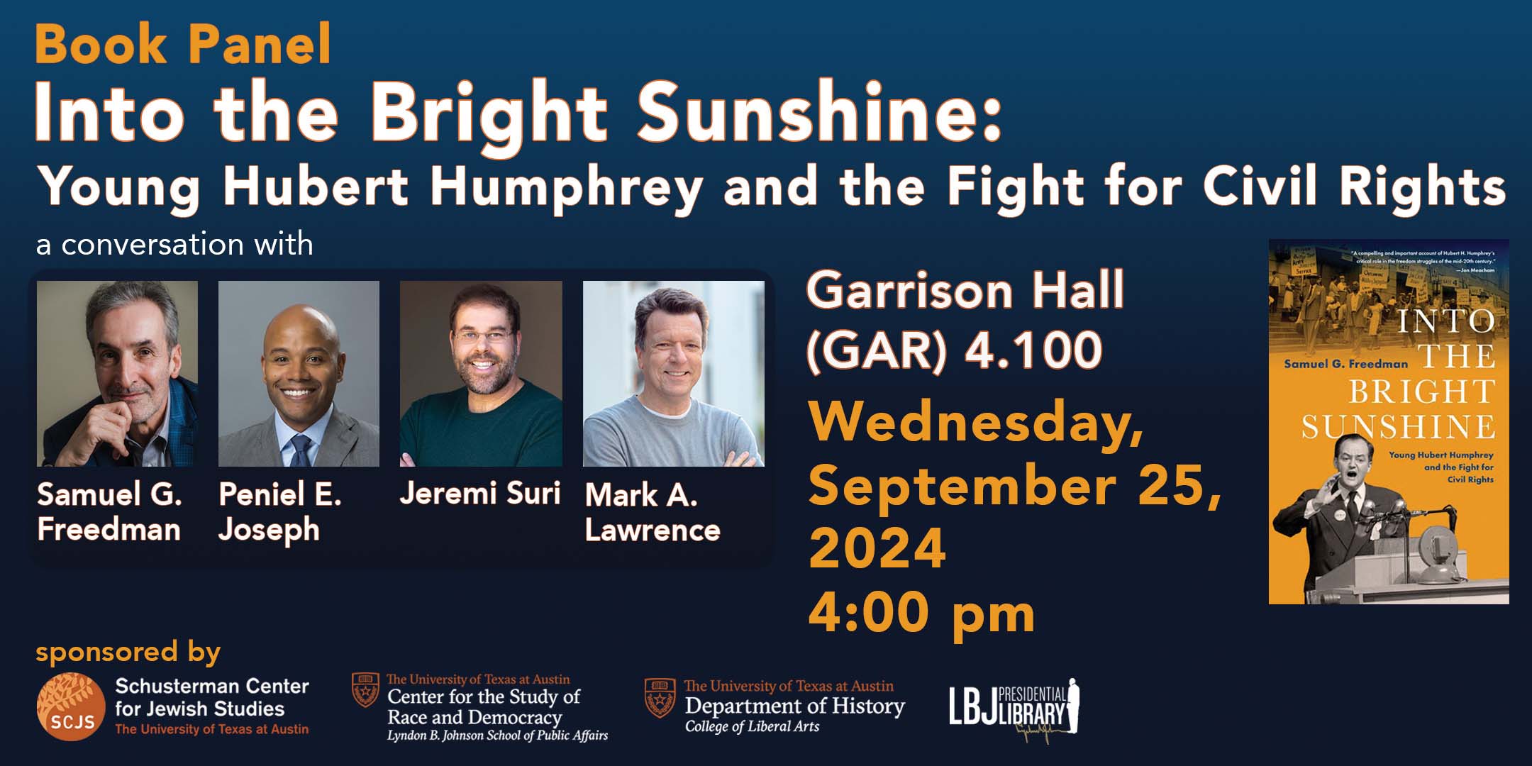 Book Panel: "Into the Bright Sunshine: Young Hubert Humphrey and the ...