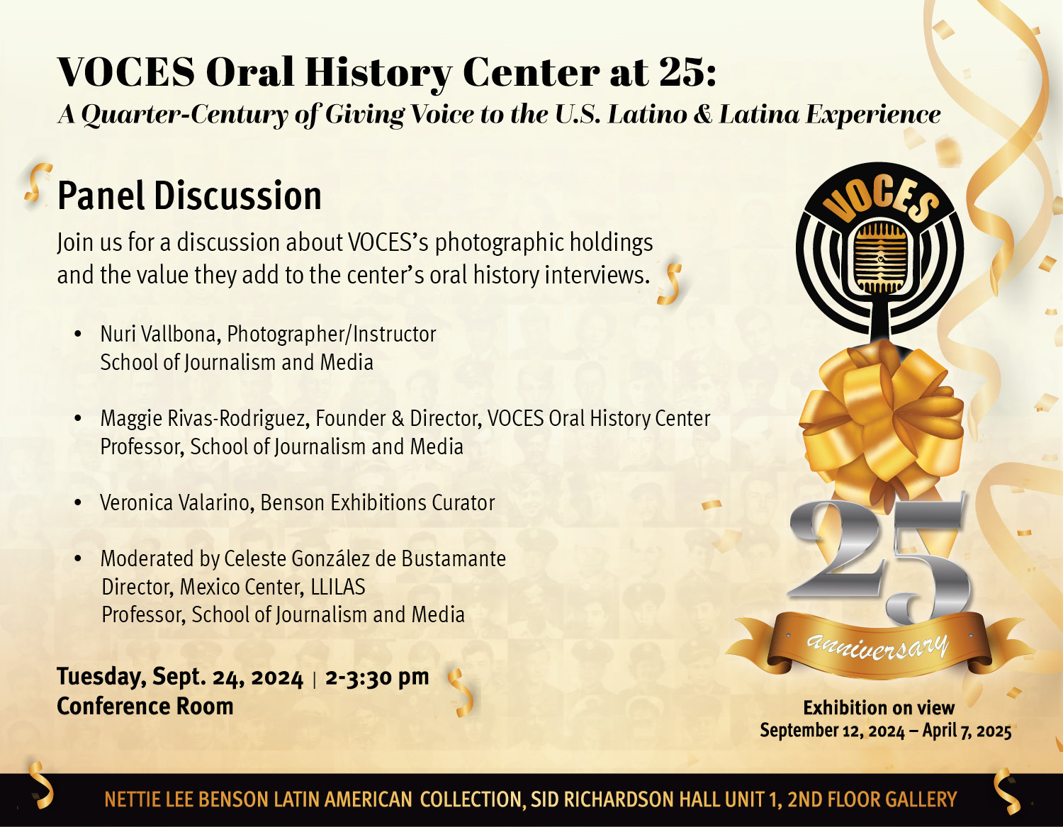 VOCES at 25: Panel Discussion and Exhibition>