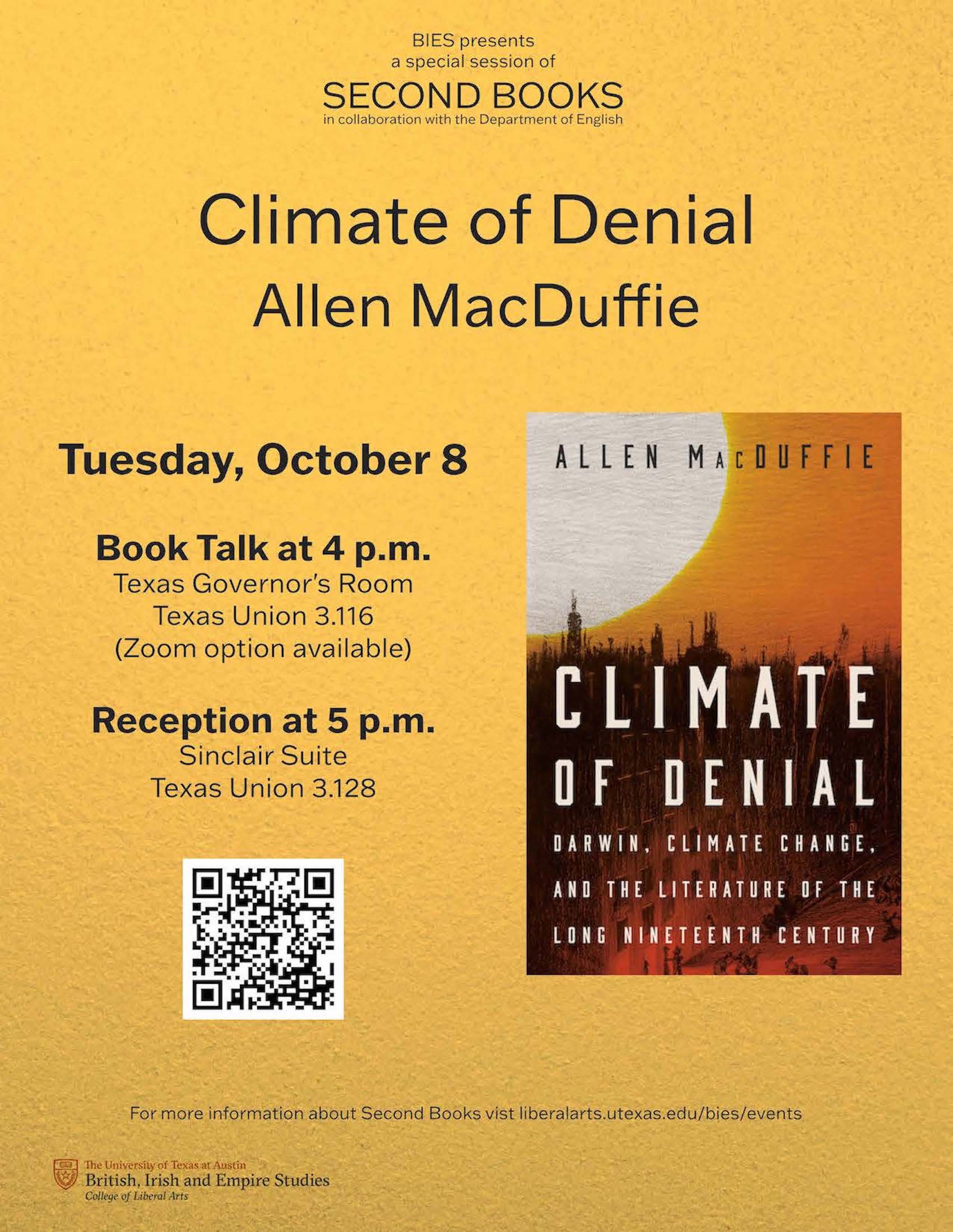 BIES Fall Reception and Book Launch for Climate of Denial>