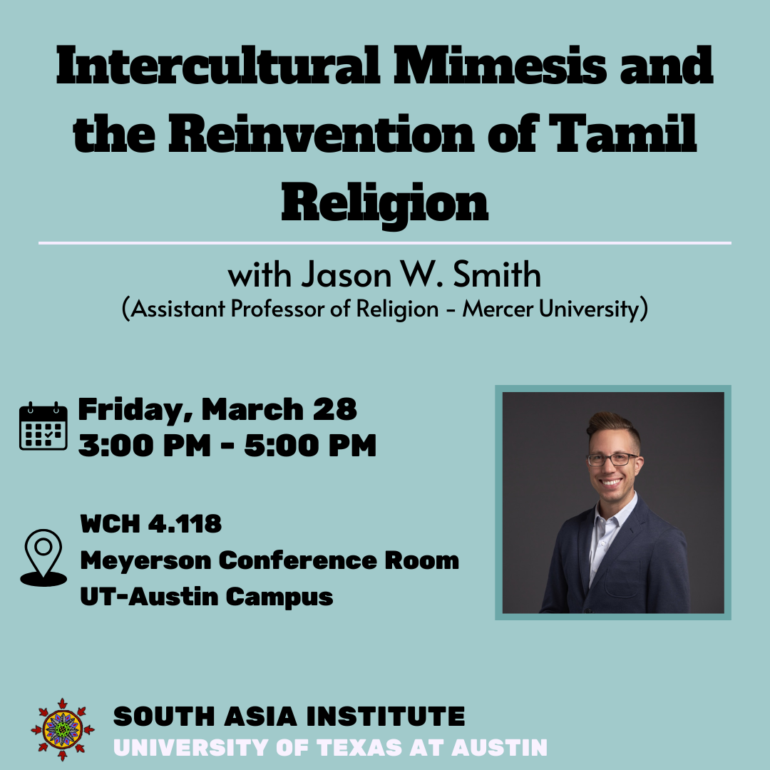 Intercultural Mimesis and the Reinvention of Tamil Religion - with ...