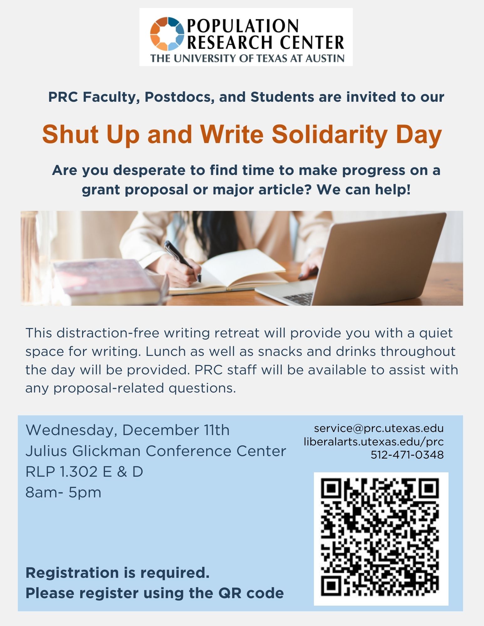 PRC Shut Up and Write Solidarity Day>