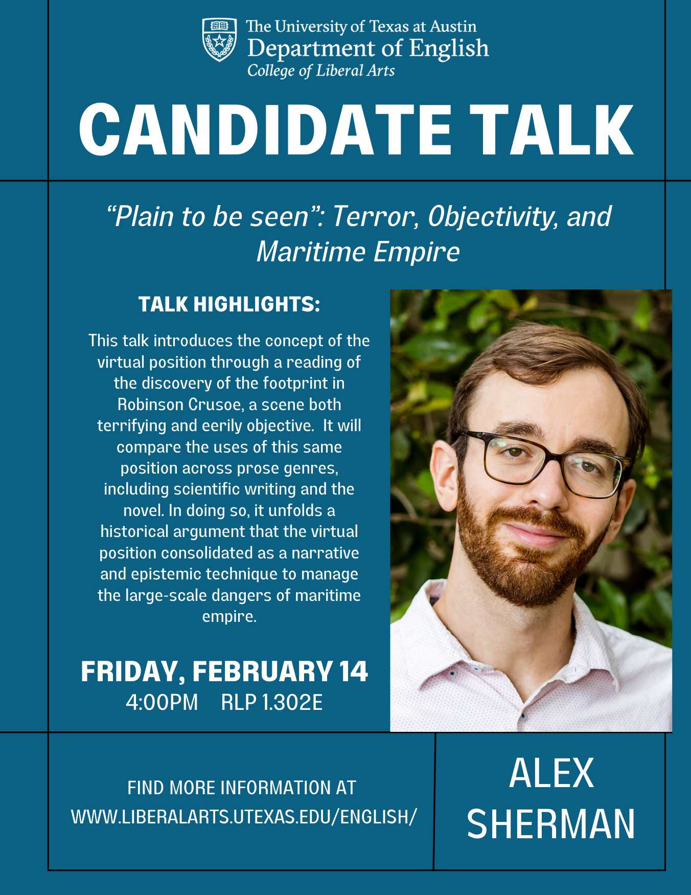 Candidate Job Talk: Alex Sherman>