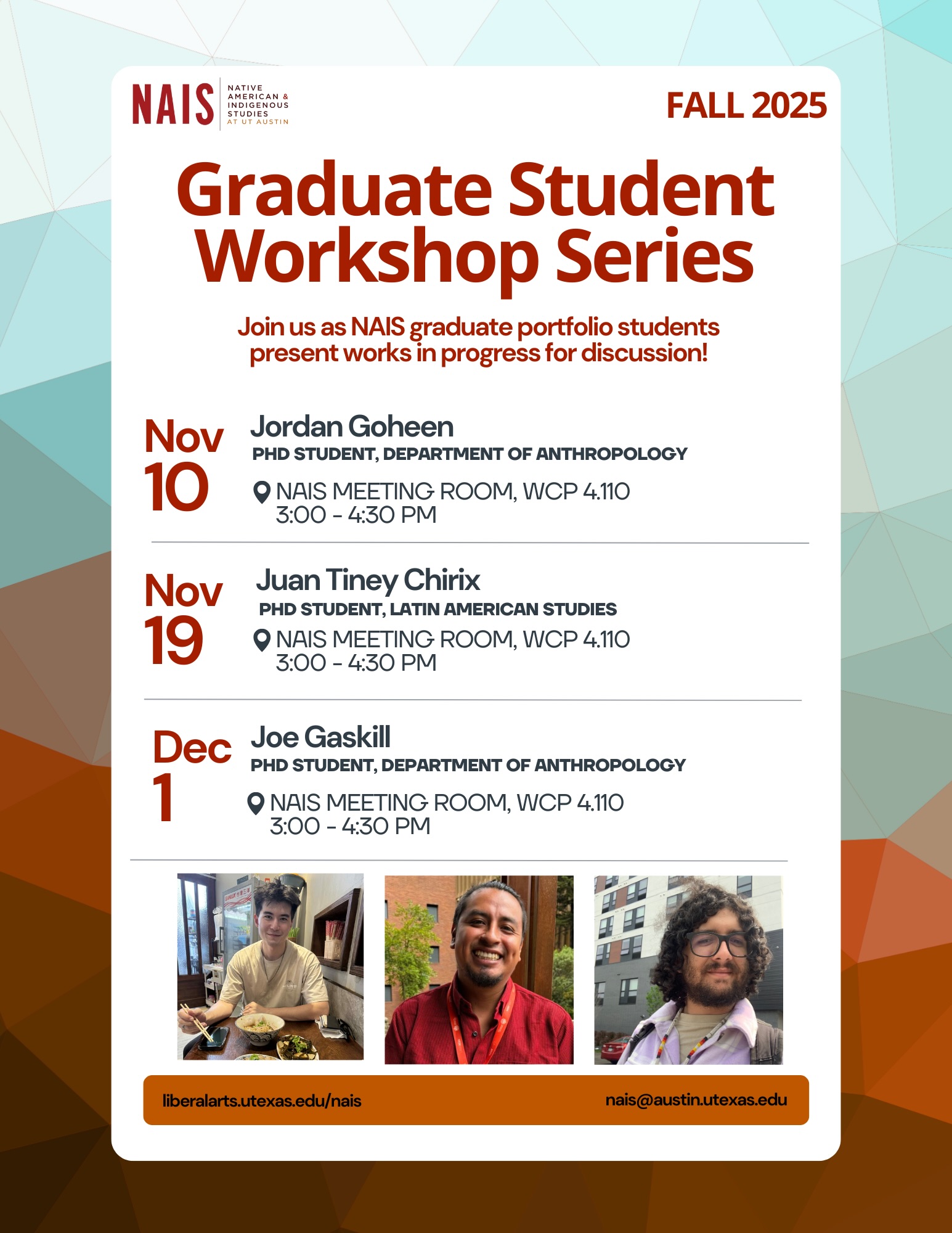 Graduate Portfolio Workshop: Joe Gaskill, Department of Anthropology>