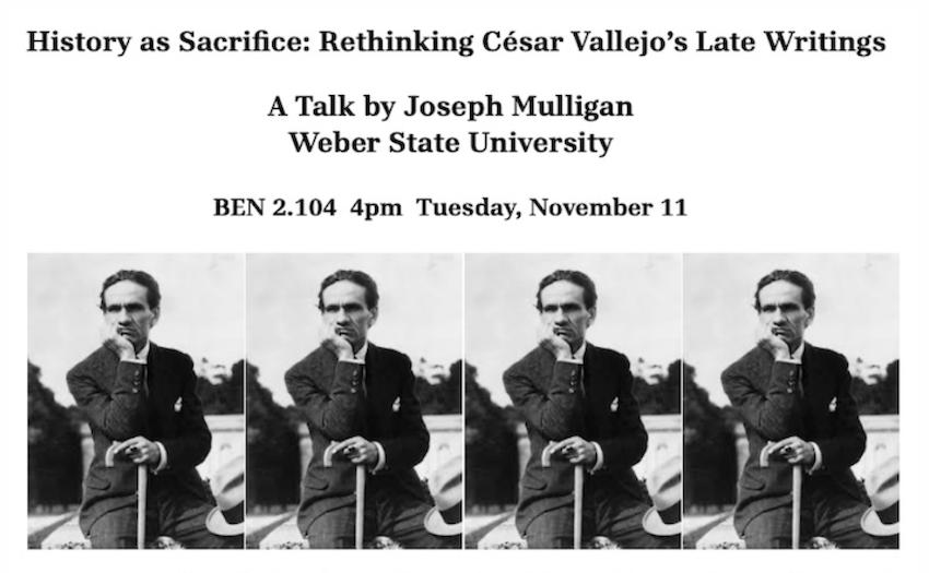History as Sacrifice: Rethinking César Vallejo’s Late Writings — A Talk ...