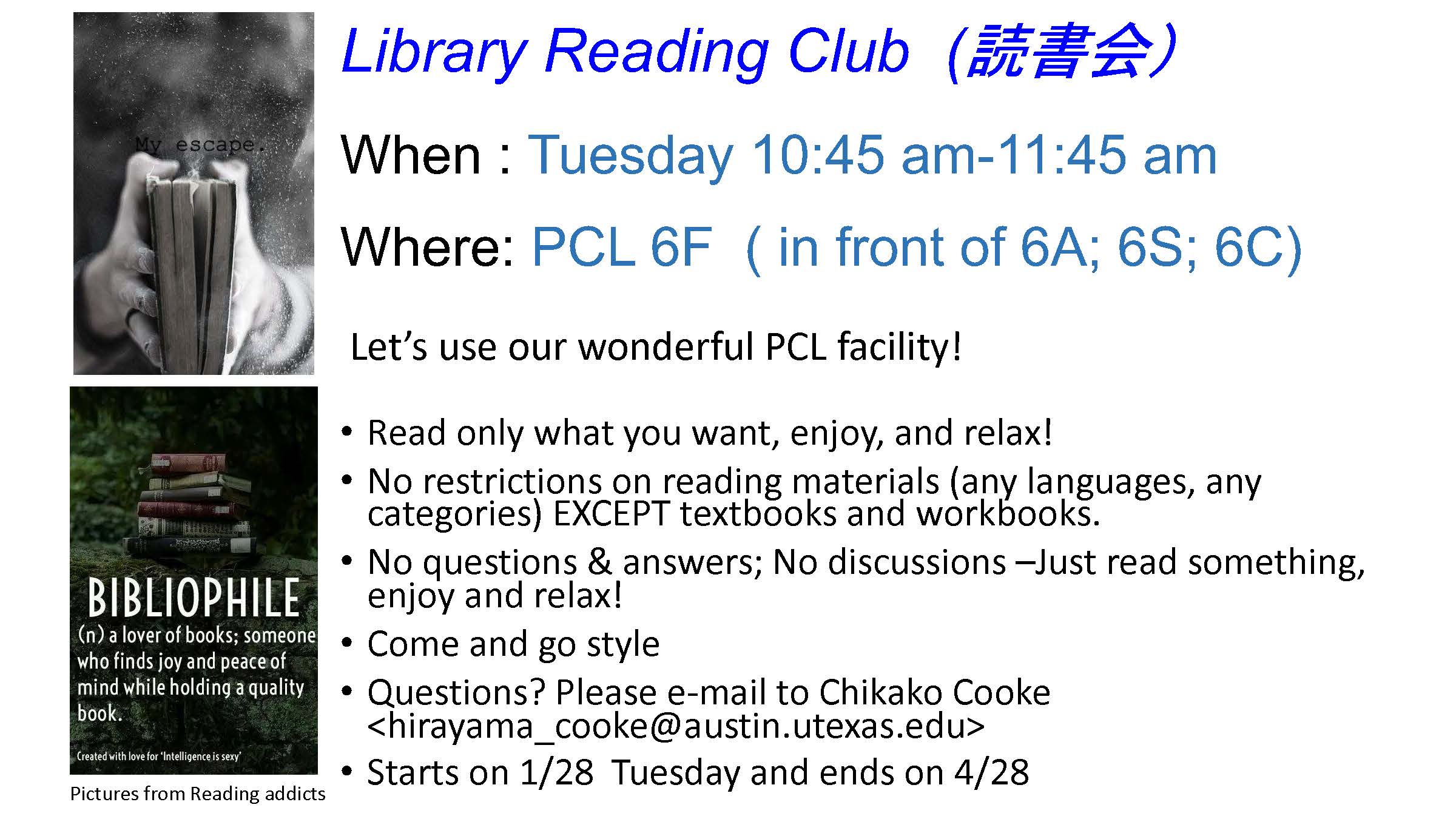 Library Reading Club (読書会）>