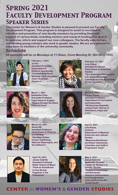 Announcing the Faculty Development Program Spring 2021 Speaker Series>