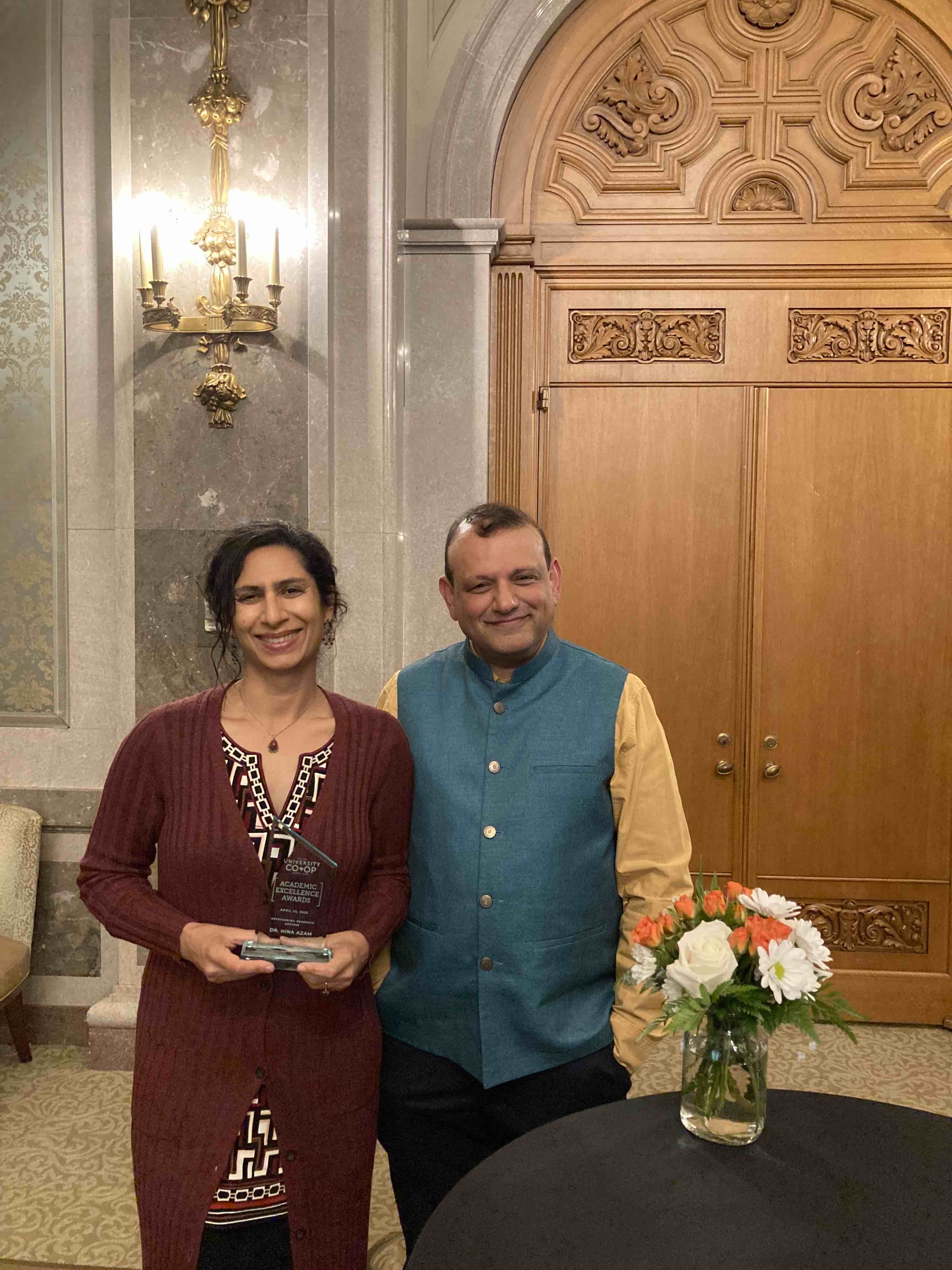 Dr. Hina Azam and Dr. Syed Akbar Hyder Receive Graduate School Awards>
