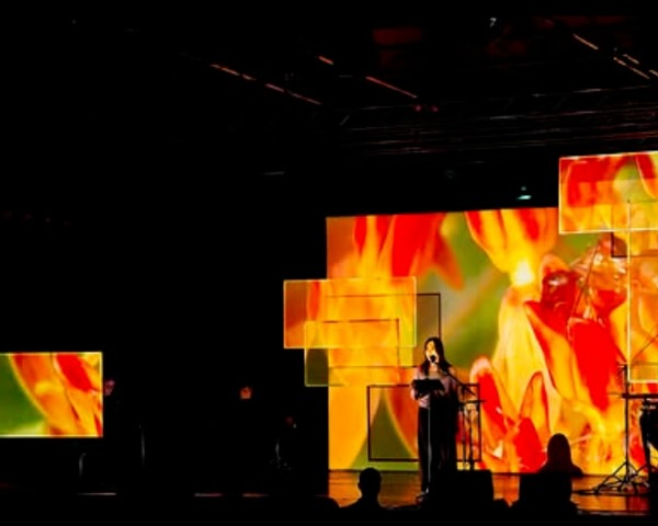 World premiere of "Lost Alphabet" for voice, electronics, and five ...